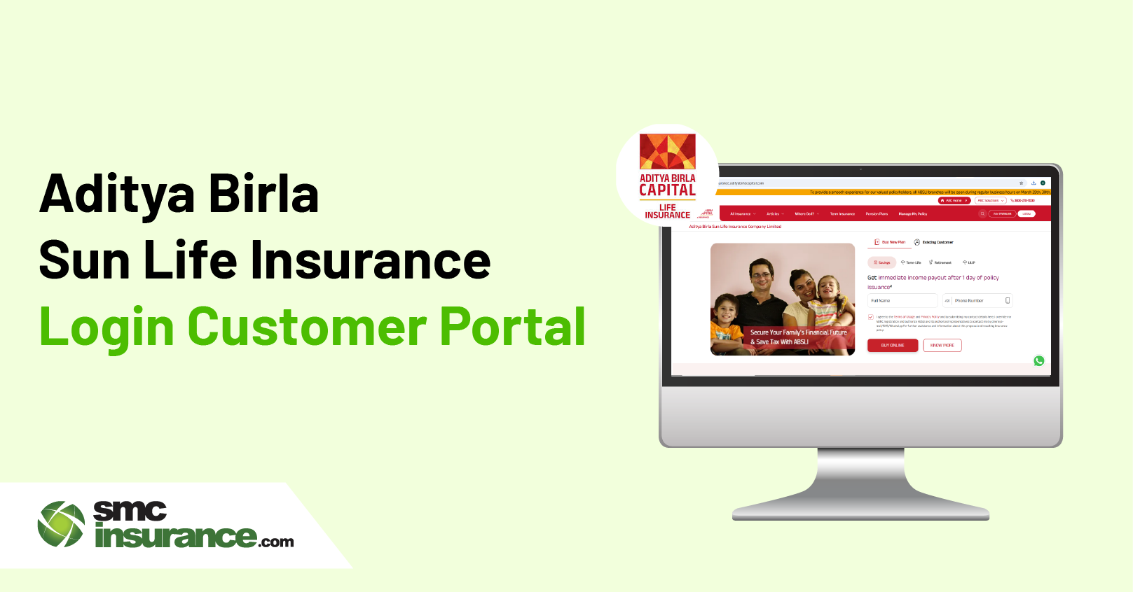 Aditya Birla Sun Life Insurance Login Customer Portal | October 2025